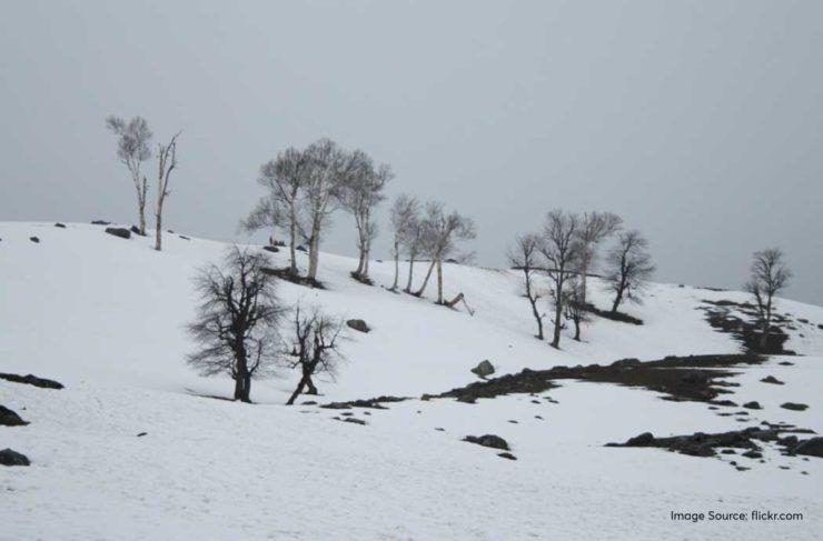Experience Snowfall in Kashmir - Admire the white draping of the hills ...